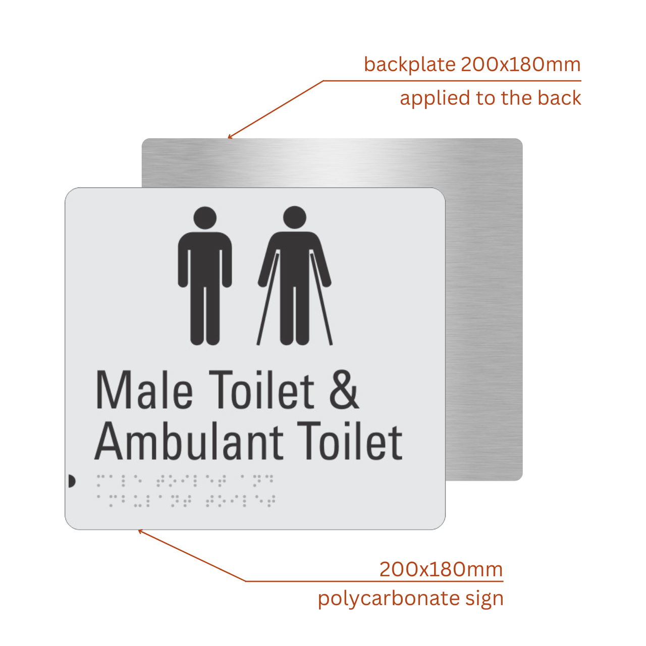 Polycarbonate Braille Toilet Signs – SIGNLINK PTY LIMITED