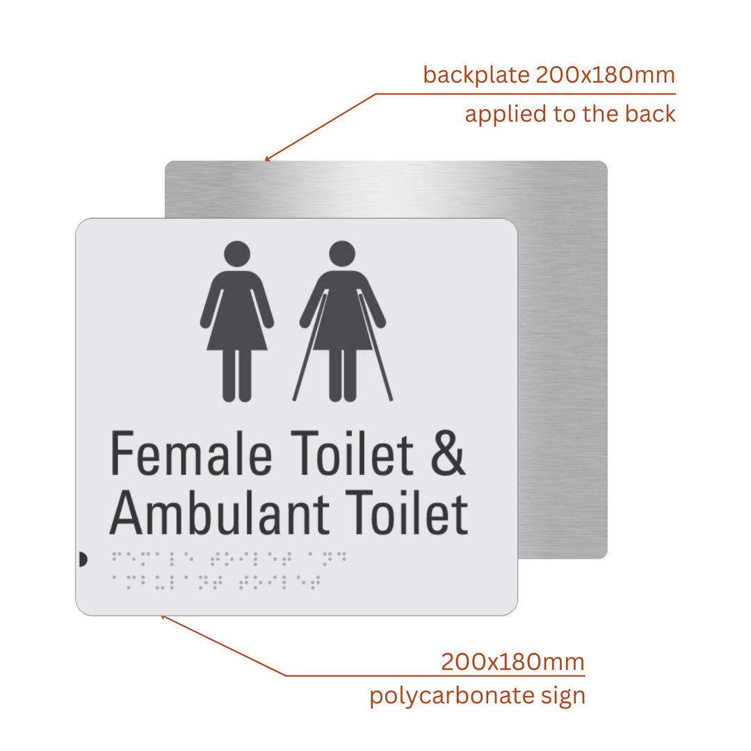 Polycarbonate Braille Toilet Signs – SIGNLINK PTY LIMITED