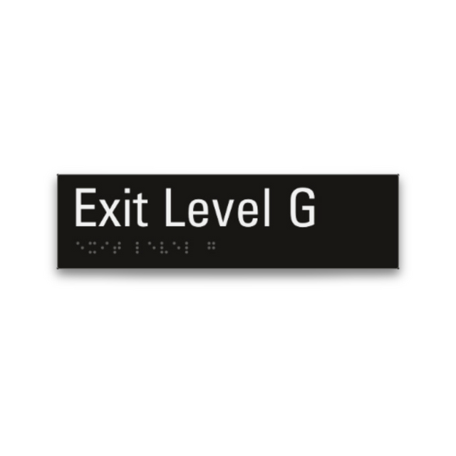 Aluminium Exit Level G Sign – SIGNLINK PTY LIMITED
