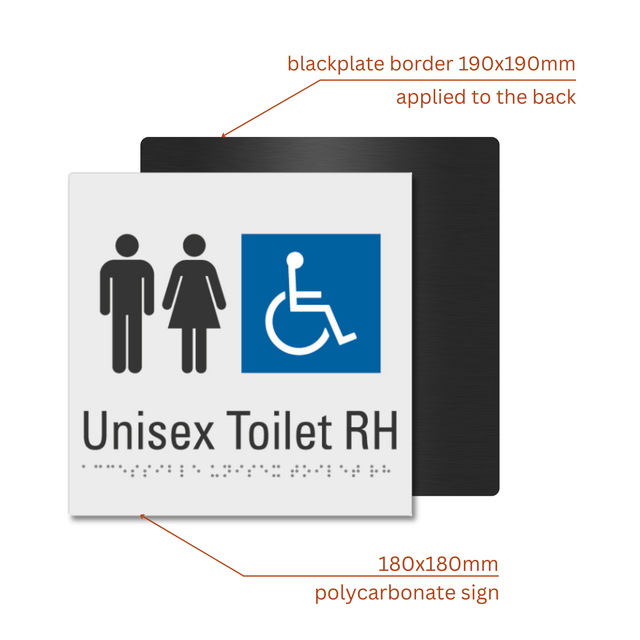 Unisex Toilet Right Hand Sign – SIGNLINK PTY LIMITED