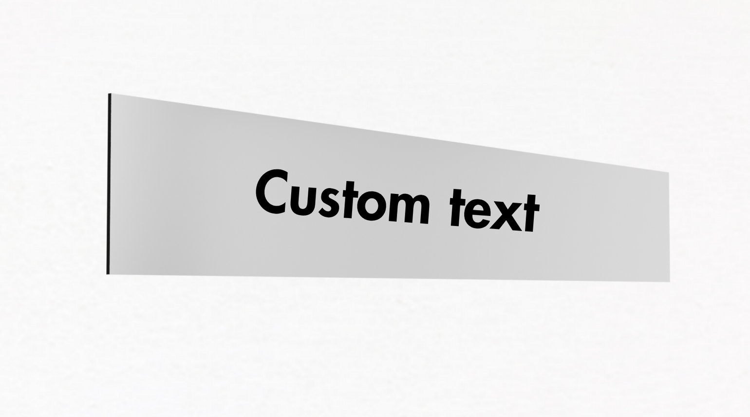 Yes - Custom Wording On Top Plate – SIGNLINK PTY LIMITED