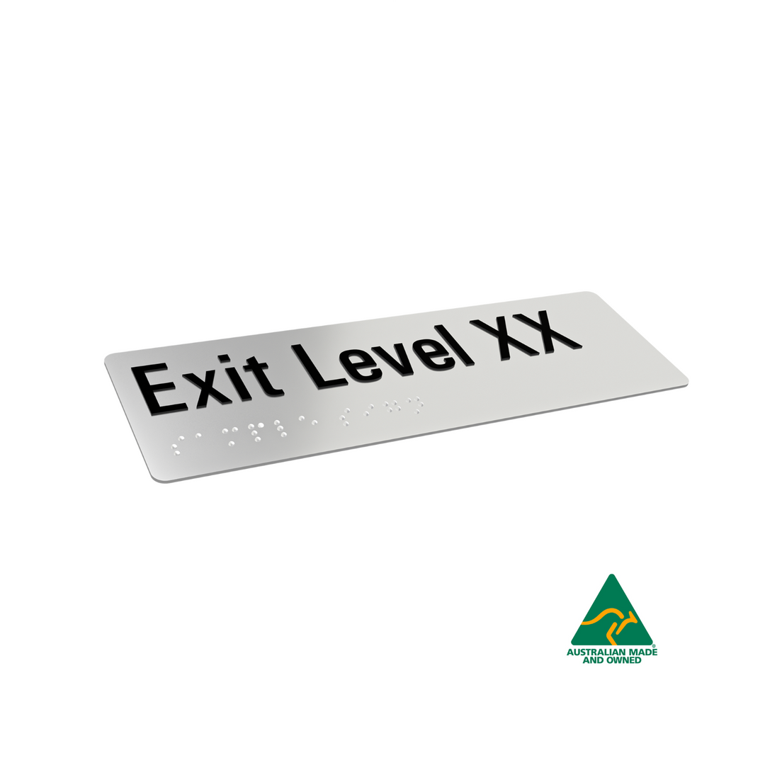 Aluminium Exit Level 3 Sign – SIGNLINK PTY LIMITED