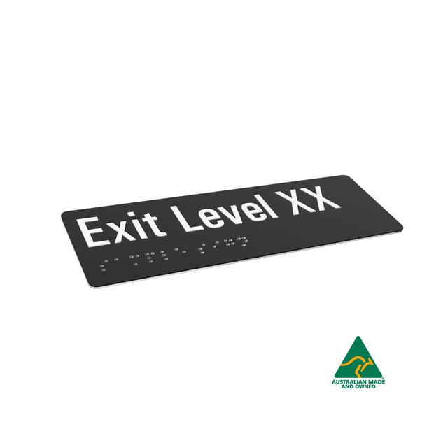 Aluminium Exit Level 8 Sign – SIGNLINK PTY LIMITED