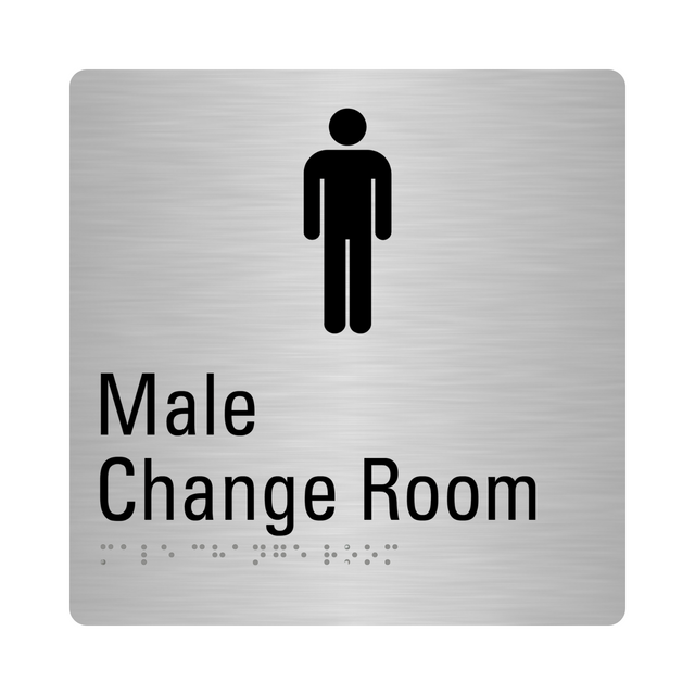 Stainless Steel Male Change Room Sign – SIGNLINK PTY LIMITED