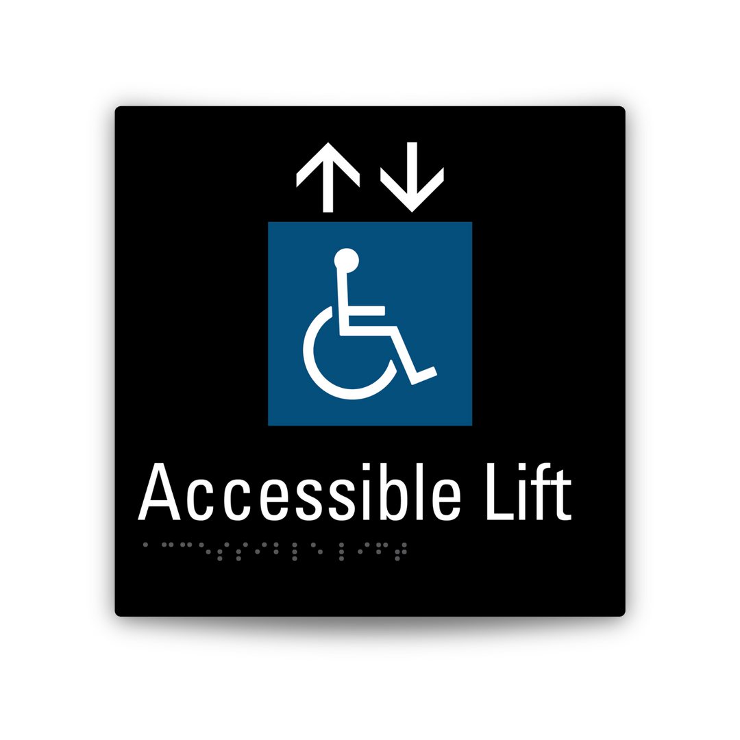 Aluminium Accessible Lift Sign – SIGNLINK PTY LIMITED