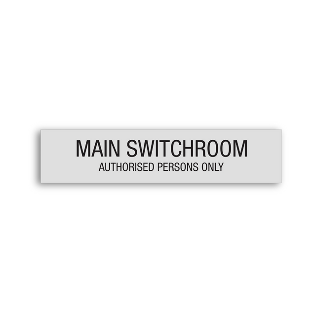 Main Switchroom sign – SIGNLINK PTY LIMITED